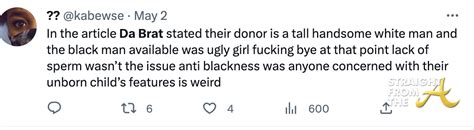 Dabrat White Sperm Donor Twitter 4 Straight From The A Sfta