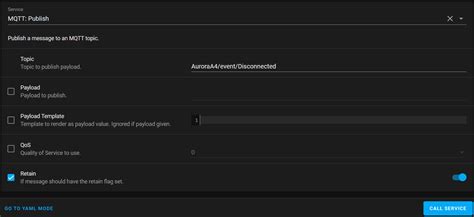 mqtt event keeps coming back as retained how to turn that off