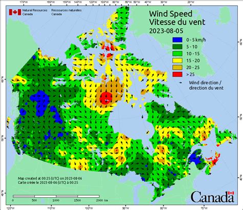 Canadian Wildland Fire Information System Weather Maps