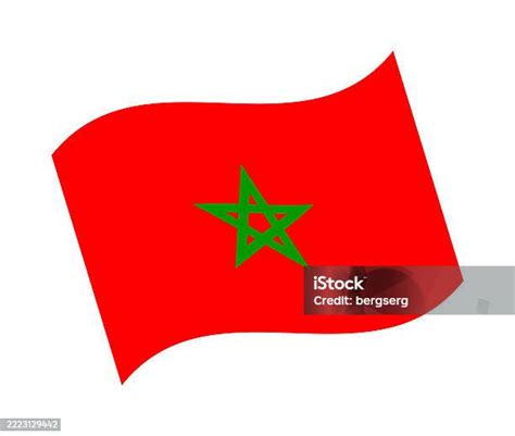 모로코의 국기를 흔들고 있습니다 플랫 아이콘입니다 벡터 일러스트 레이 션 0명에 대한 스톡 벡터 아트 및 기타 이미지 0명 개념 국가 지리적 지역 Istock