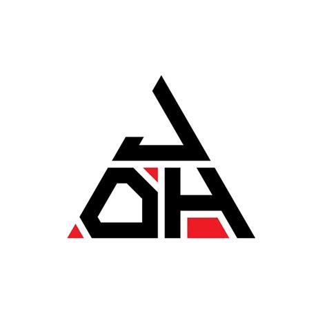 Desenho De Logotipo De Letra Triangular Joh Com Forma De Triângulo Joh Design De Logotipo