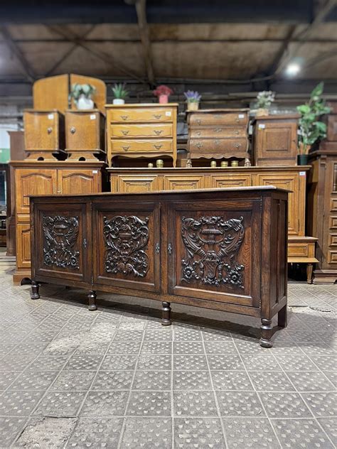 Antīka Koka Kumode Veikals Noliktava Labas Preces