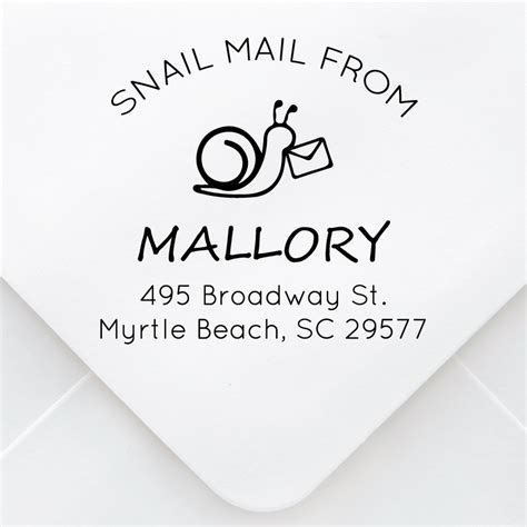 Snail Mail Address Stamp Excelmark