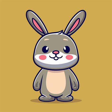 Vector De Dibujos Animados De Conejos Lindos Vector Premium