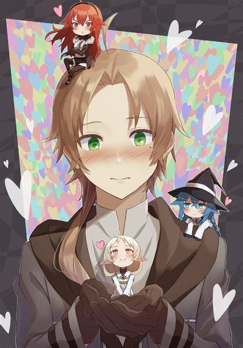 Eris Greyrat Roxy Migurdia Rudeus Greyrat And Sylphiette Mushoku Tensei Drawn By Nakami