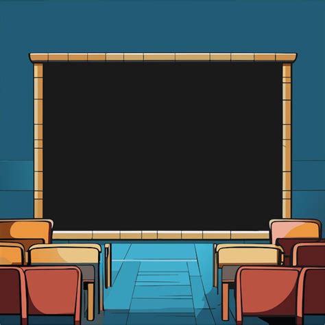 Premium Vector Empty School Class Background For Video Conferencing