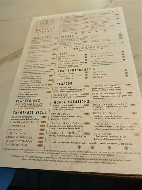 Meating Street Menu Full Menu Update 2025