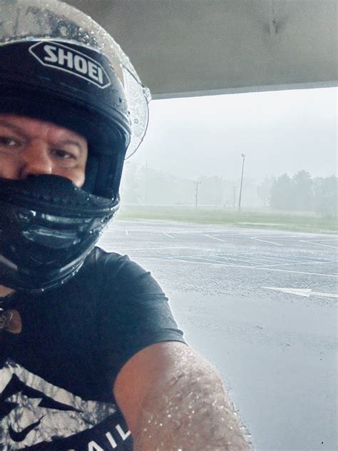 Caught In The Rain Kawasaki Z650