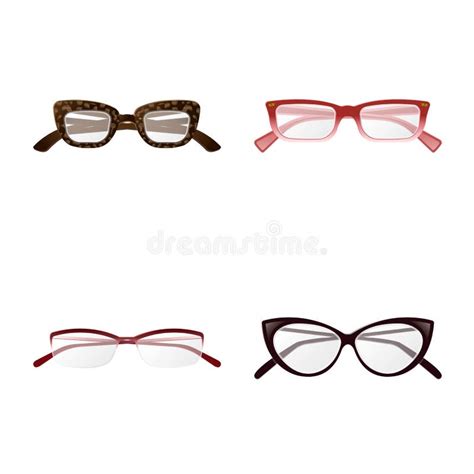 Vector Design Of Glasses And Frame Icon Set Of Glasses And Accessory