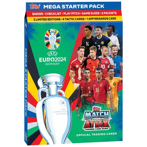 Topps Match Attax Euro 2024 Trading Card Mega Starter Pack Smyths