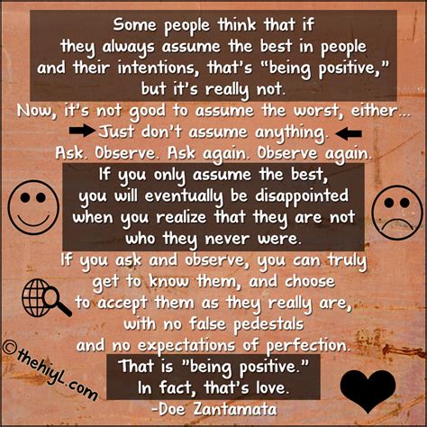 Assume Positive Intent Quotes Quotesgram