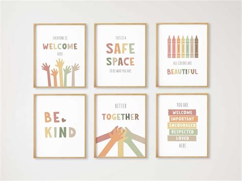 12 Inclusive Posters Inclusion Prints Wall Art Inclusive Classroom