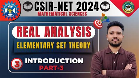 L3 Csir Net 2024 Mathematical Sciences Unit 1 Real Analysis