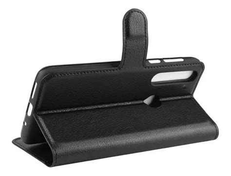 Capa Capinha Carteira Flip Couro Motorola Moto G8 Power 6 4 Cor Preto
