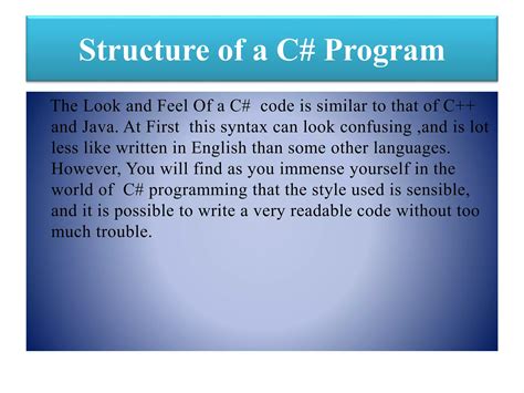 Structure Of A C Program Ppt