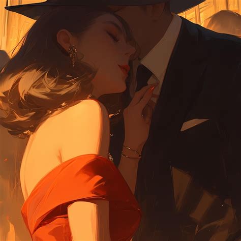 Premium Photo Passionate Embrace In A Glamorous Setting