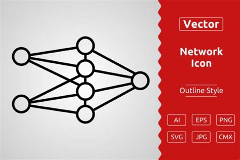 Vector Network Outline Icon Design Graphic By Muhammad Atiq · Creative