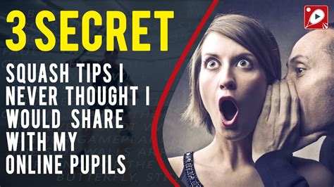 3 Secret Squash Tips I Never Thought I Would Share With My Online