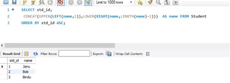 How To Capitalize First Letter In Sql Geeksforgeeks