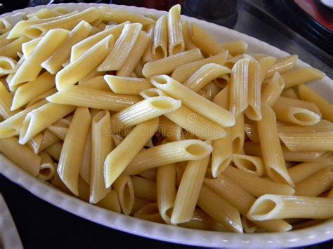 Pâtes cuites de penne photo stock Image du pâtes penne