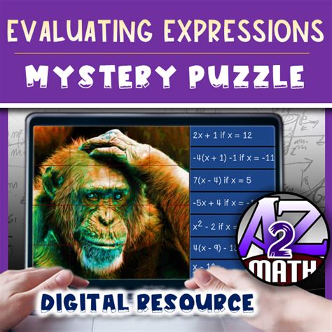 Evaluating Expressions Activity Digital Pixel Art Mystery Puzzle Made By Teachers