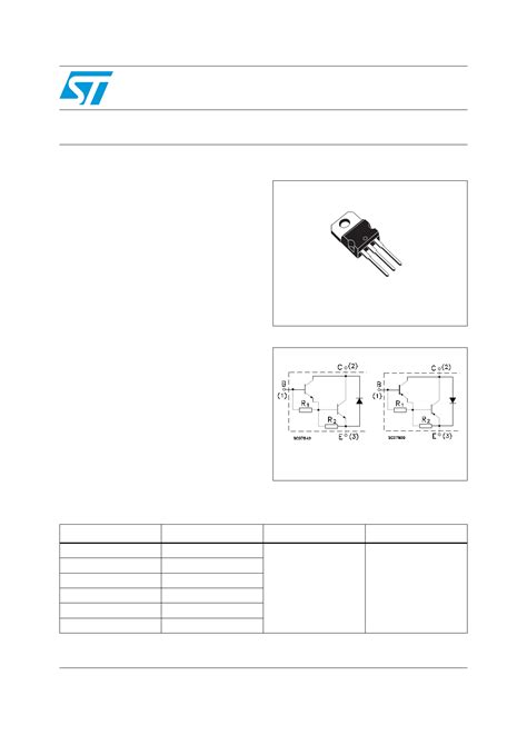 Pdf Tip125 Datasheet Complementary Silicon Power Darlington Transistors
