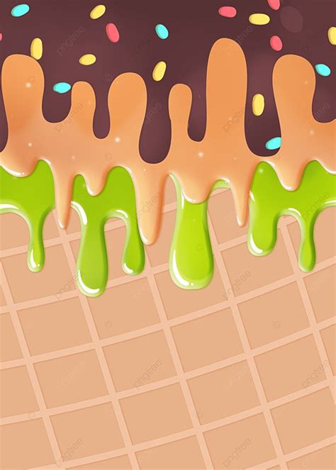 Summer Ice Cream Fluid Scene Background Wallpaper Image For Free