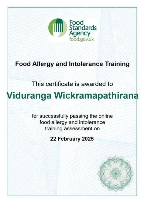 I Am Thrilled To Share That I Have Recently Completed Two Valuable Certifications From The Food