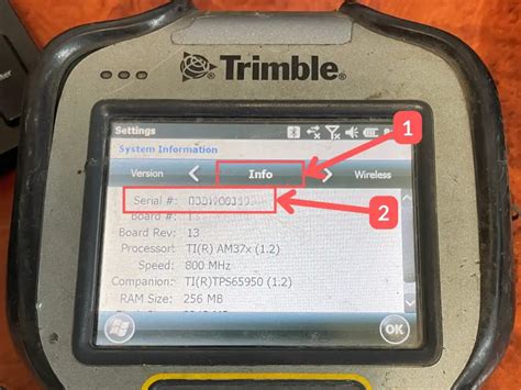TSC Serial Number Where To Find It Surveyor Insider