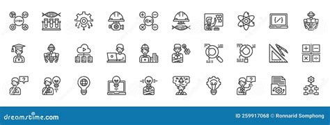 Stem Education Icon Vector Illustration Education Science Technology