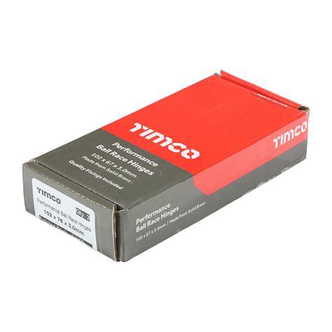 Timco Performance Ball Race Hinge Solid Brass Polished Brass