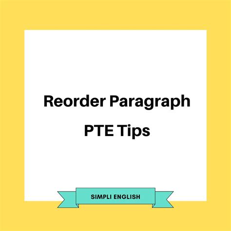 How To Score High In Pte Reorder Paragraph Tips And Tricks Simpli