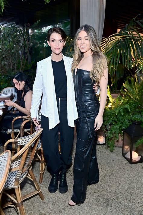 Hailee Steinfeld And Ruby Rose Attend Patrick Ta Beauty Major Skin