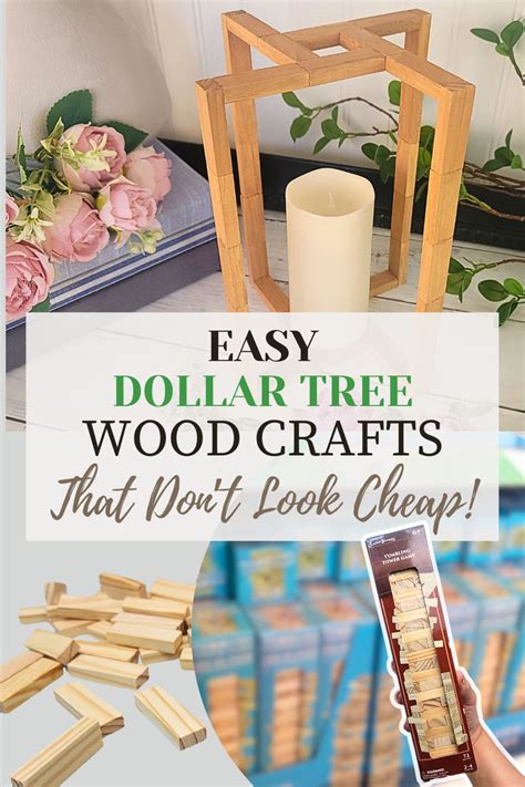 Stunning Dollar Store Wood Crafts Jenga Block Diys In 2024 Diy