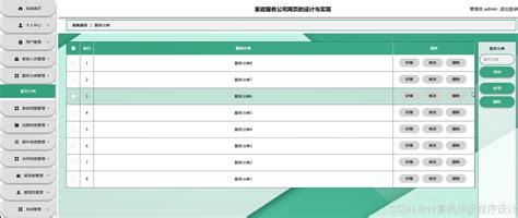 【开题报告】基于springbootvue家政服务公司网页的设计与实现（程序源码论文 计算机毕业设计 Csdn博客
