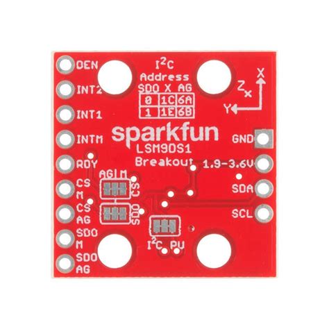 Sparkfun 9 Degrees Of Freedom Imu Breakout Lsm9ds1 Kamami On Line Store