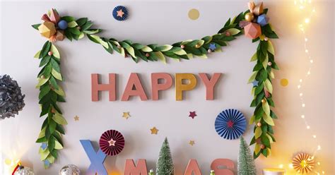 Faire une guirlande en papier pour Noël Marie Claire