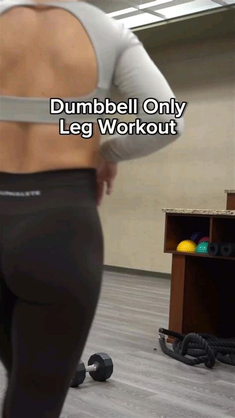 Dumbbell Only Leg Workout In Shoulder Workout Dumbbell Workout Workout Videos
