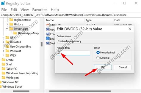 How To Enable And Disable Transparency Effect In Windows 11 Pc