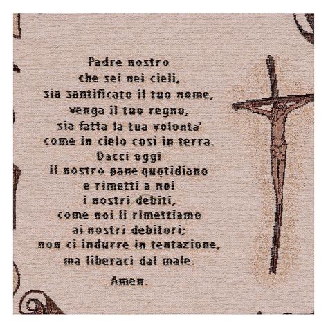 Arazzo Preghiera Padre Nostro 45x40 Cm Vendita Online Su HOLYART