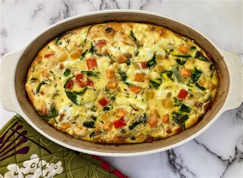 Easy Baked Vegetable Frittata Recipe Live Each Day