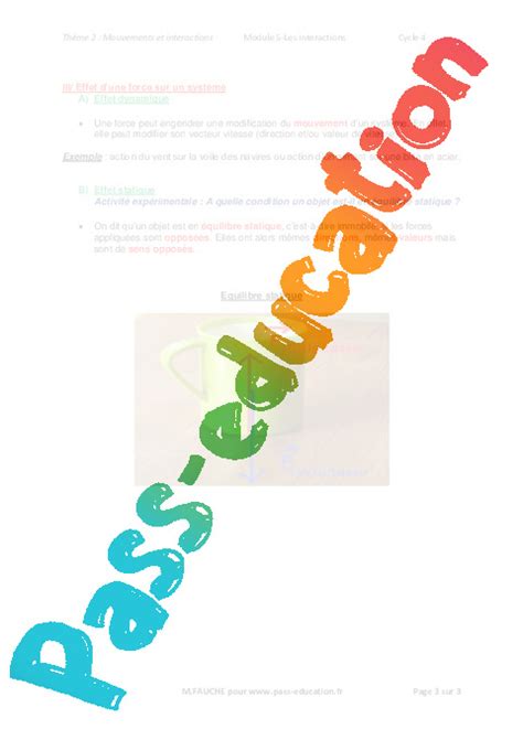 Actions Interactions Et Modélisations Séquence Complète Secondaire 2 Pdf à Imprimer