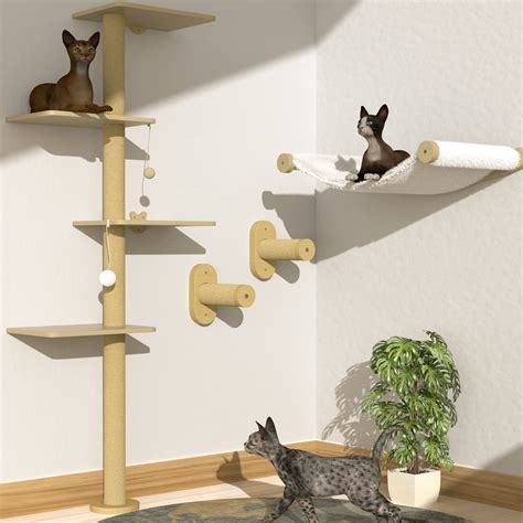 Buy IKARE Cat Wall Shelf With Hammock Cat Wall Shelves And Perches For Indoor Ed Cat Wall