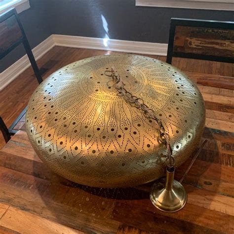 Pendant Lightmoroccan Brass Pendant Light Moroccan Light Etsy