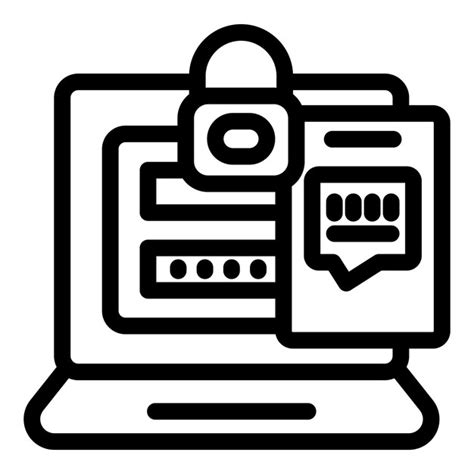 Premium Vector Laptop Being Protected With Password And Encryption