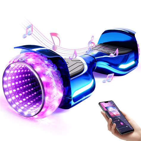 Lieagle 6 5 Hoverboard Bluetooth Hover Board With Clear Tire Led