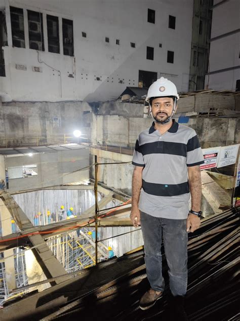 Rakib Hossen On Linkedin During The 3rd Basement Retaining Wall And