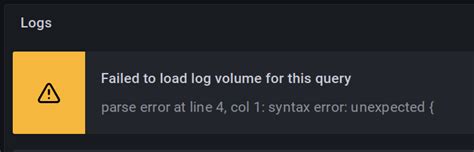 Loki Query Fails To Load Log Volume With Multiple Comments · Issue
