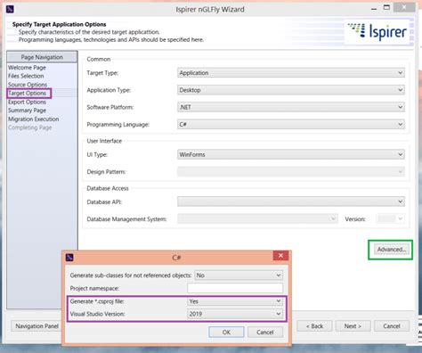 how to generate c project files during migration ispirer knowledge base