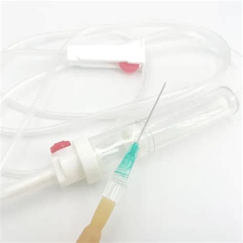 G Disposable Medical Blood Transfusion Set With Screw Needle CE ISO Blood Transfusion Set